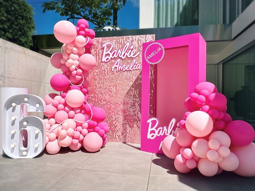 kids party backdrop big size (theme barbie) – lazysummerbkk